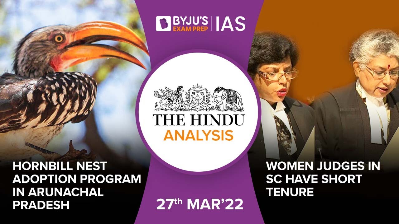 The Hindu Analysis For 27th March 2022 Current Affairs For Upsc