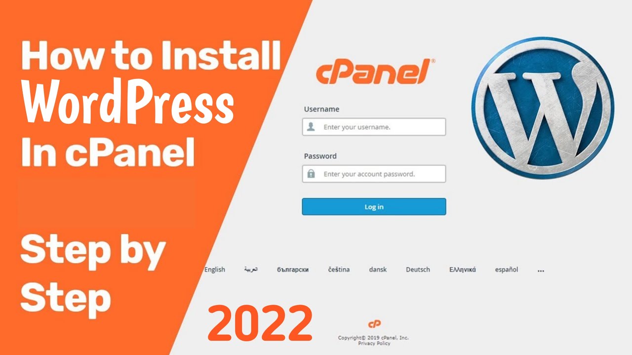 How To Install Wordpress In Cpanel Linux Hosting Install Wordpress
