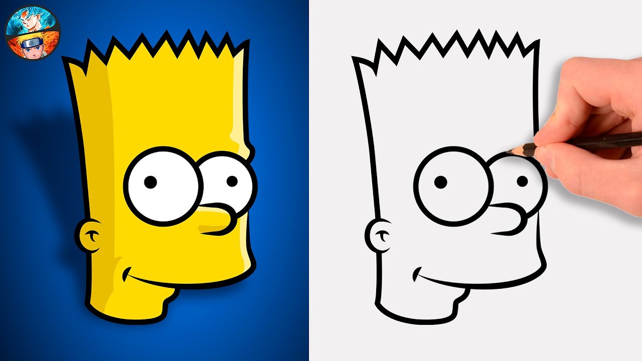 Cómo Dibujar La Cara De Bart Simpson Paso A Paso