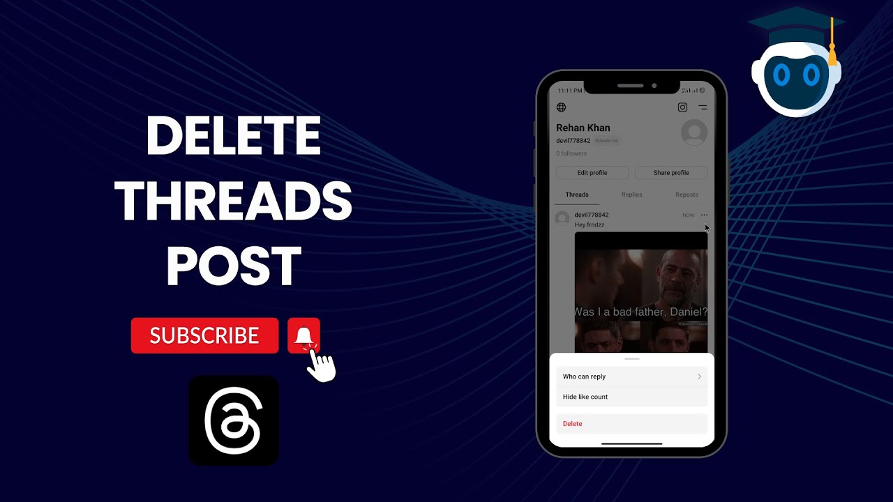 How To Delete Posts On Threads Step By Step Guide Youtube