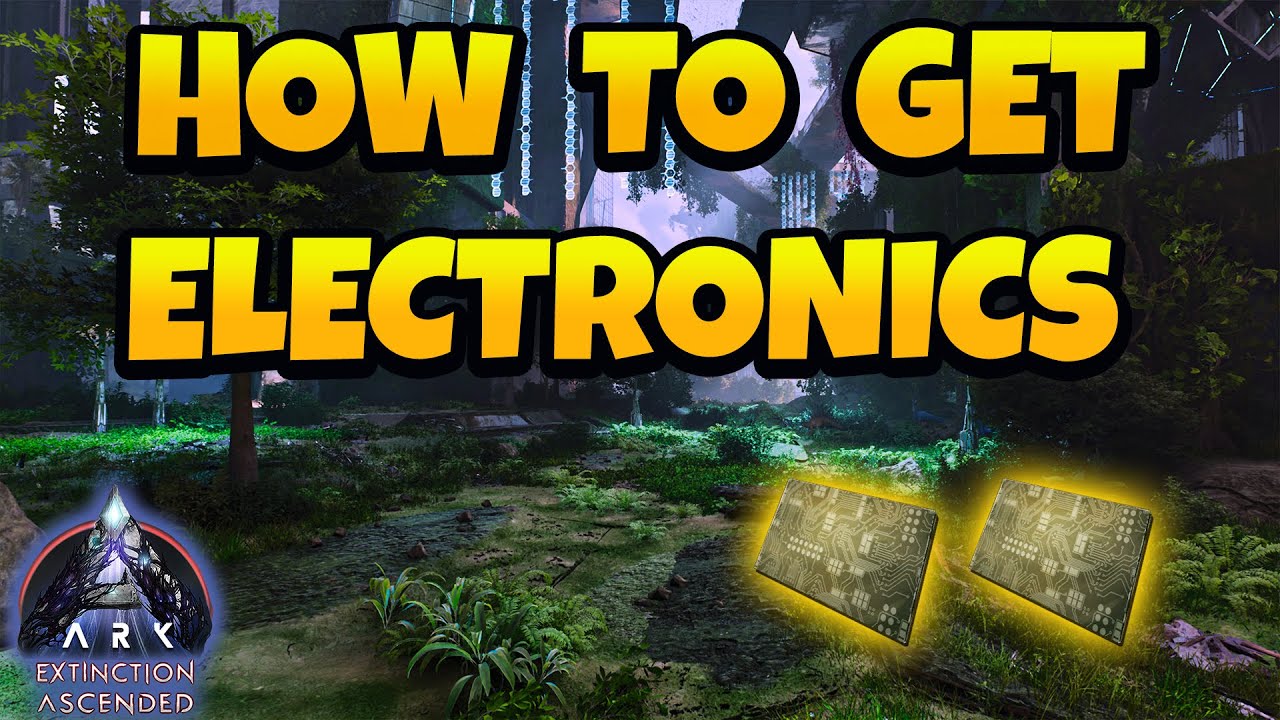 How To Get Electronics In Ark Ascended Extinction Map Youtube