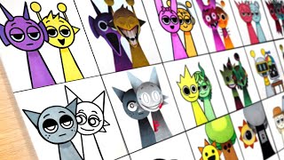 Drawing All Duo Sprunki Phase 1 To 6 Incredibox Sprunki Duo Sprunki Mix ...