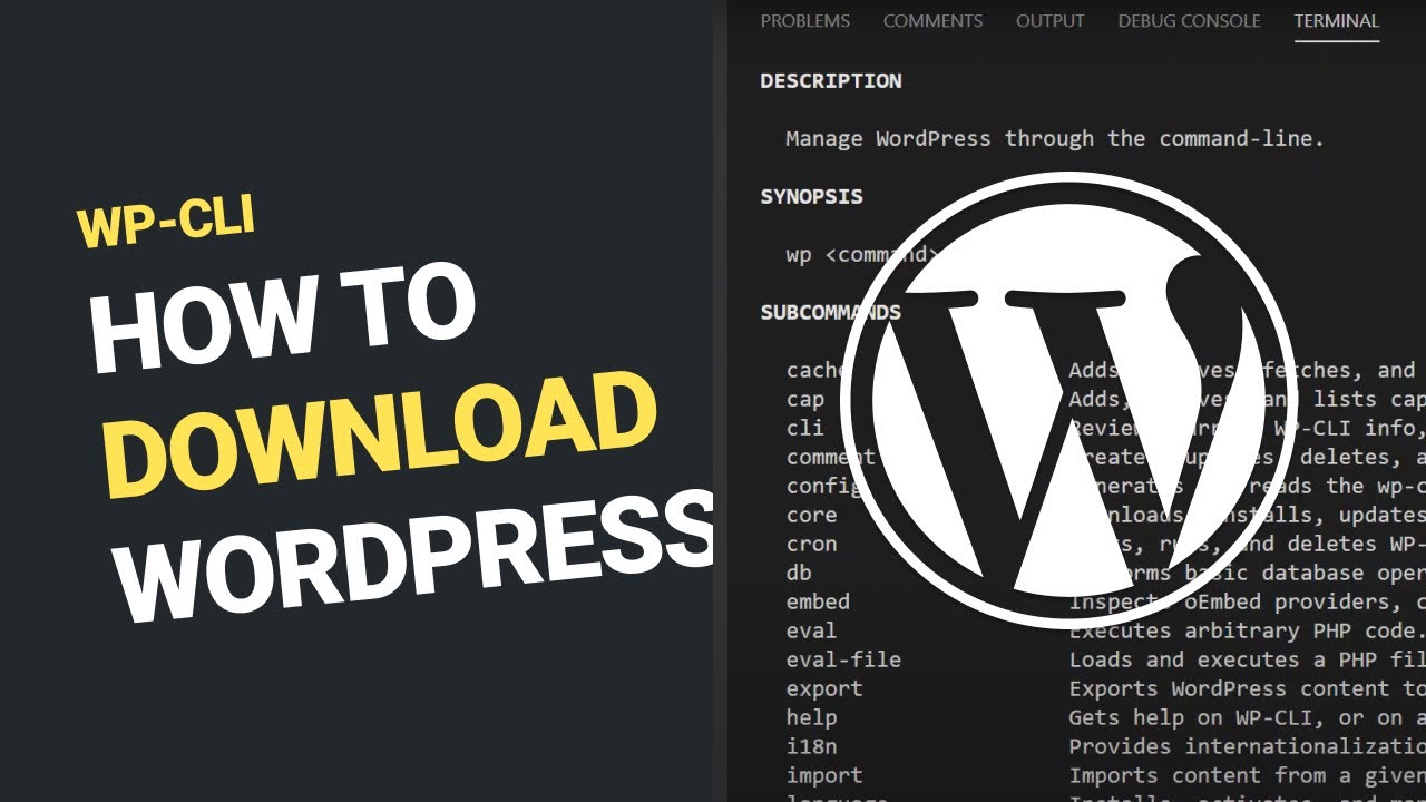 How To Install Wordpress Using Wp Cli 1 Download Wordpress Youtube