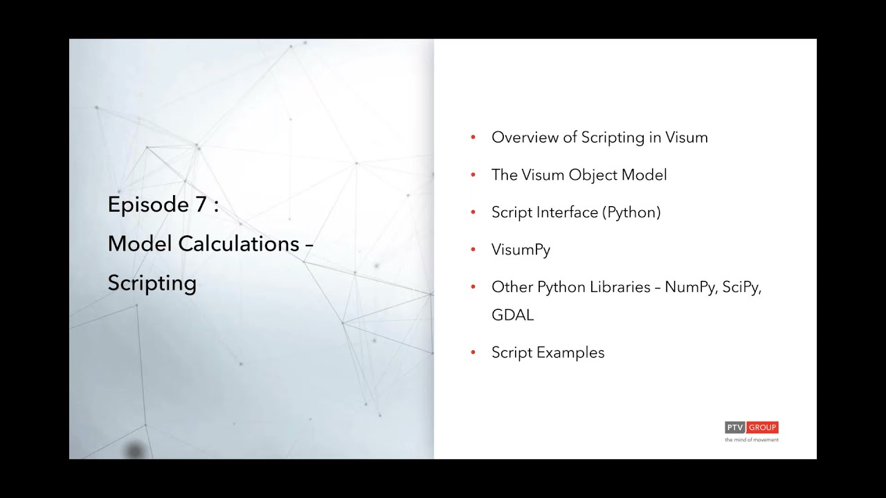 Getting To Know Ptv Visum Episode 7 Model Calculation Scripting