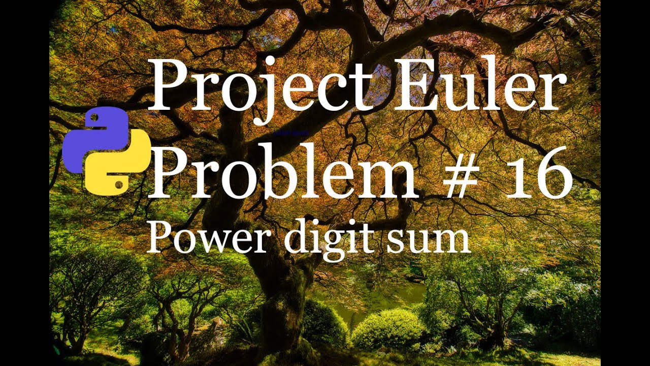 Project Euler Problem 16 Youtube