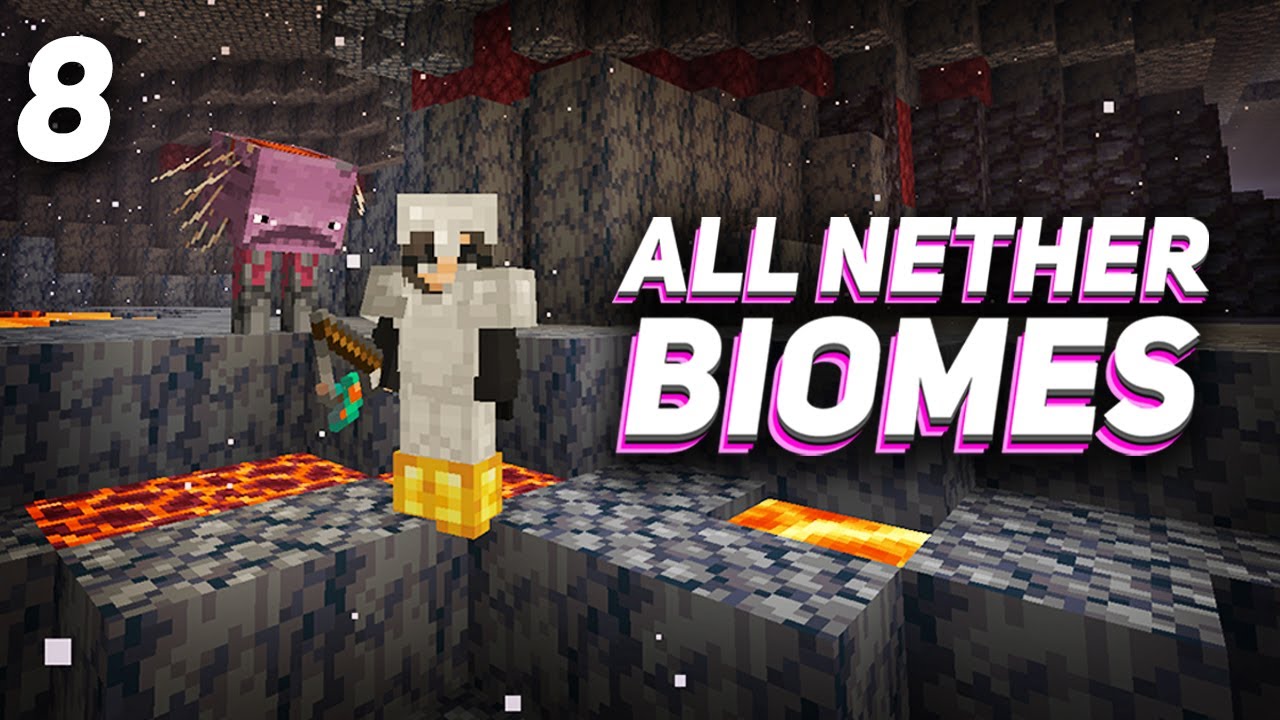 Exploring All The Nether Biomes Minecraft Survival Ep 8 Youtube