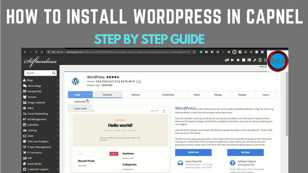 How To Install Wordpress In Cpanel Step By Step Wordpress