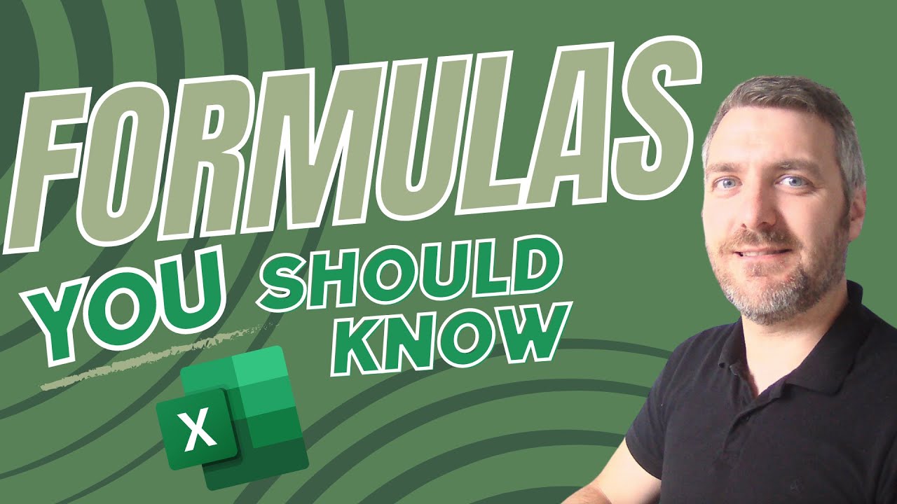 Excel Formulas And Functions Tutorial Youtube