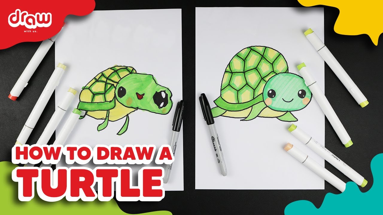 How To Draw A Turtle Youtube