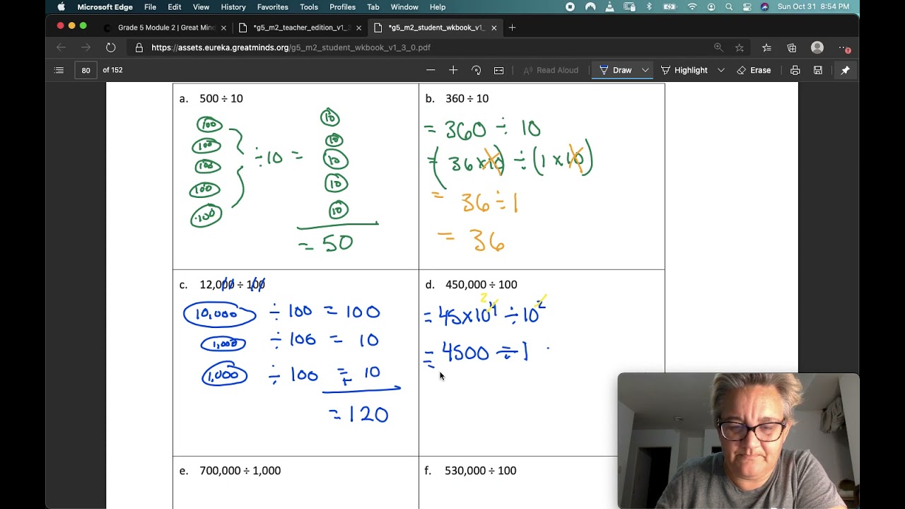 Eureka Math Grade 5 Module 2 Lesson 16 Problem Set Youtube