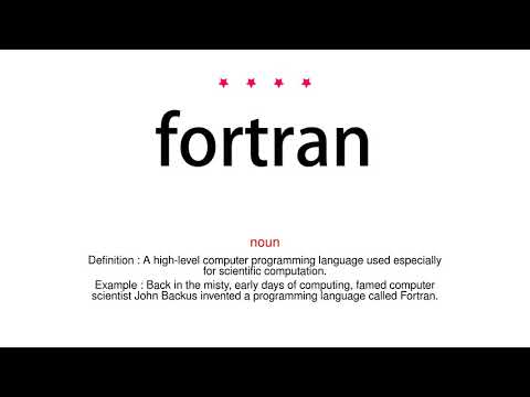 How To Pronounce Fortran Vocab Today Youtube