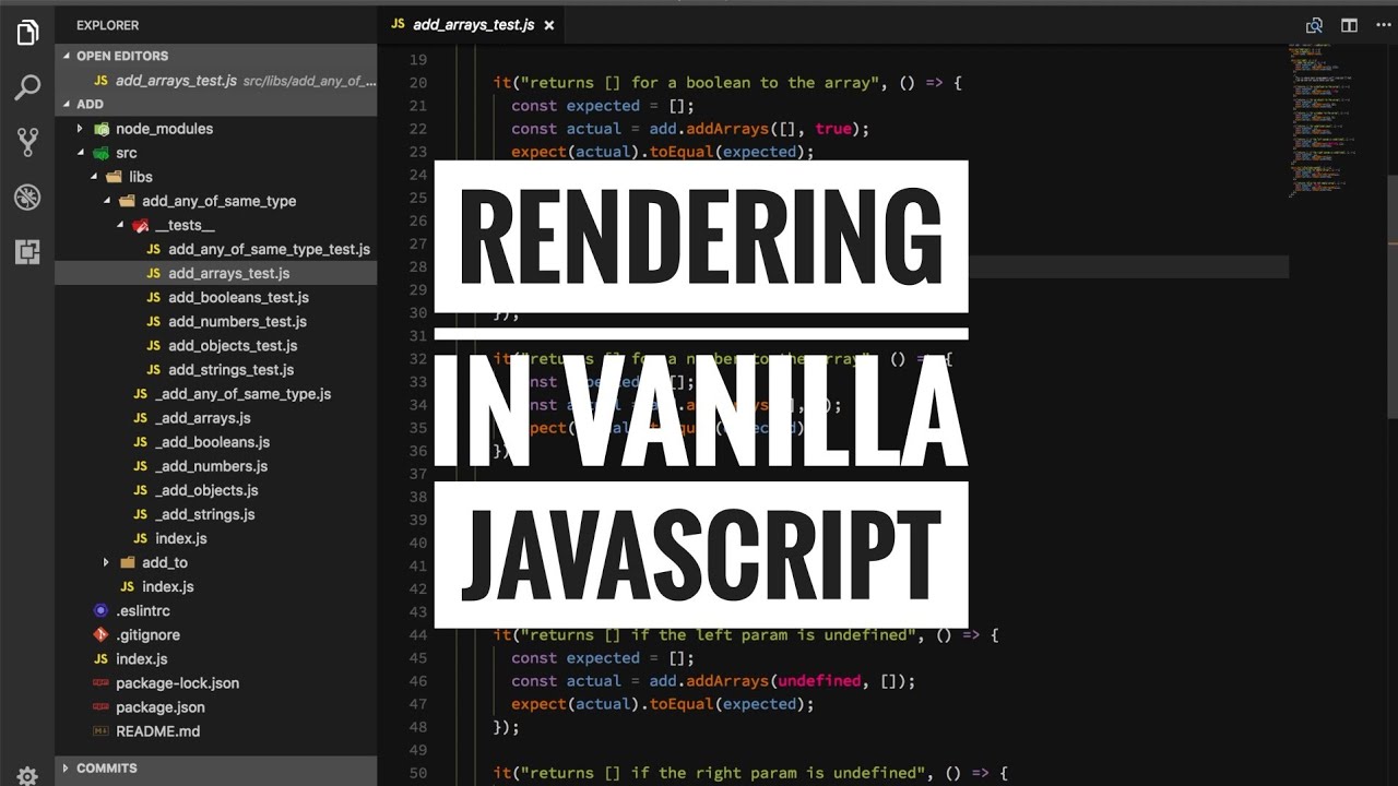 Rendering In Vanilla Javascript Youtube