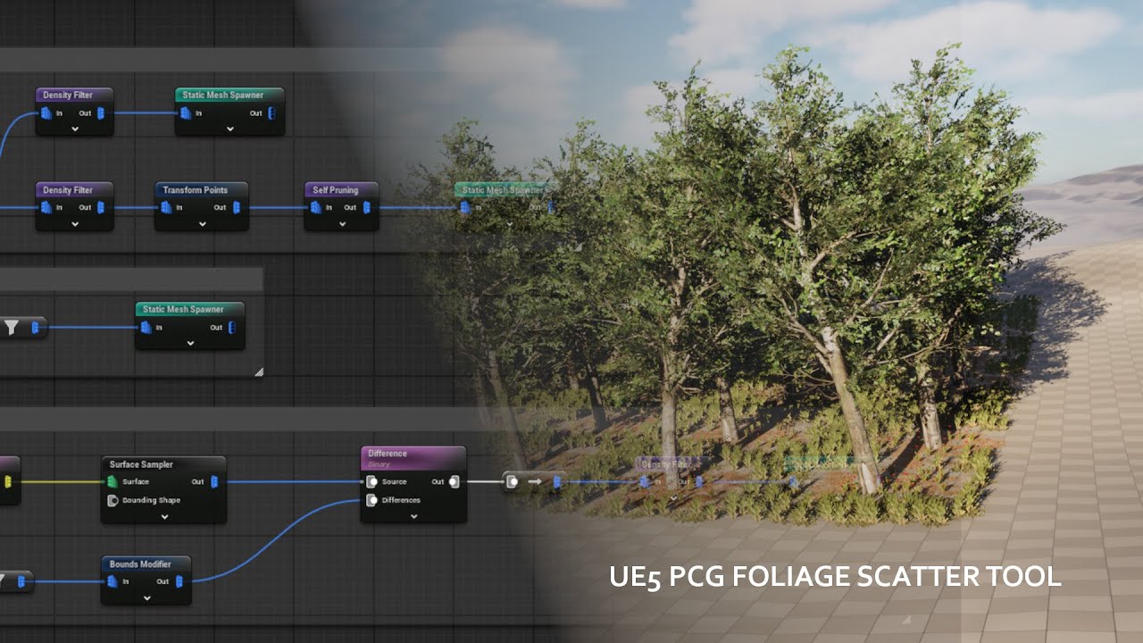 Creating An Intermediate Pcg Foliage Scatter Tool In Ue5 5 Youtube