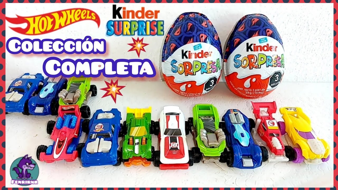 Colección Completa Hotwheels Huevo Kinder Sorpresa Video épico Youtube
