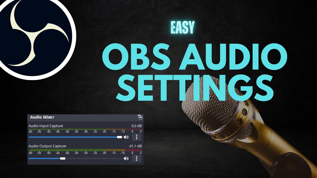 Easy Obs Audio Settings Youtube