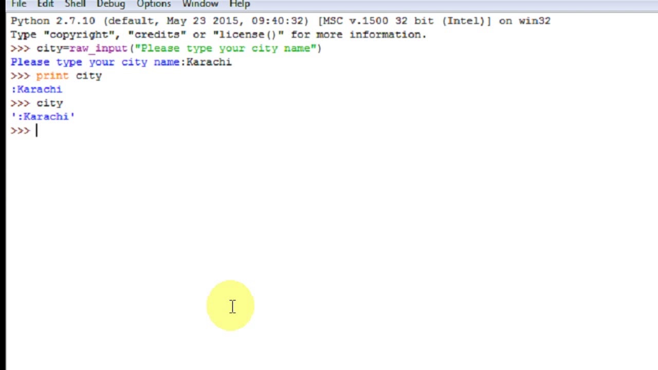 Raw Input In Python Youtube