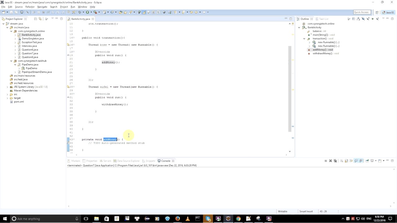 Synchronized In Java Youtube