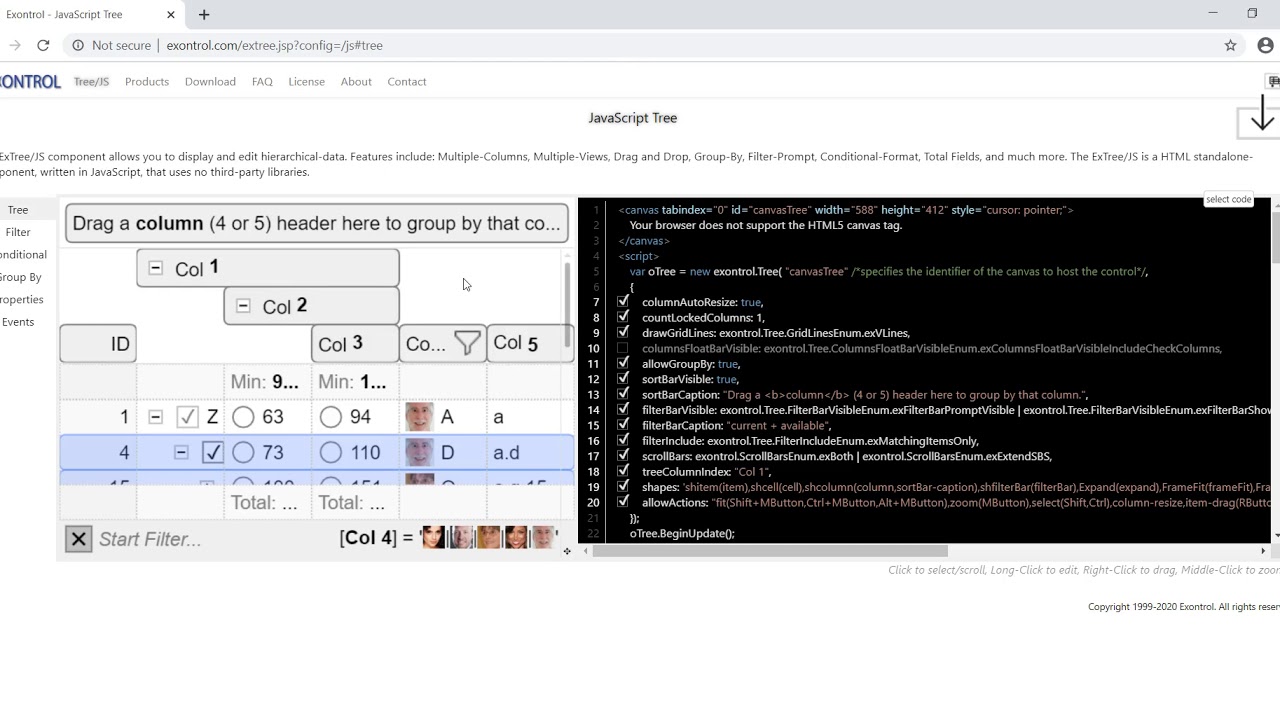 Exontrol Javascript Component How To Youtube