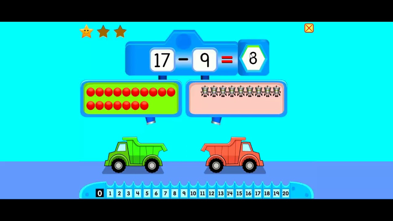 Starfall Subtraction Machine Youtube