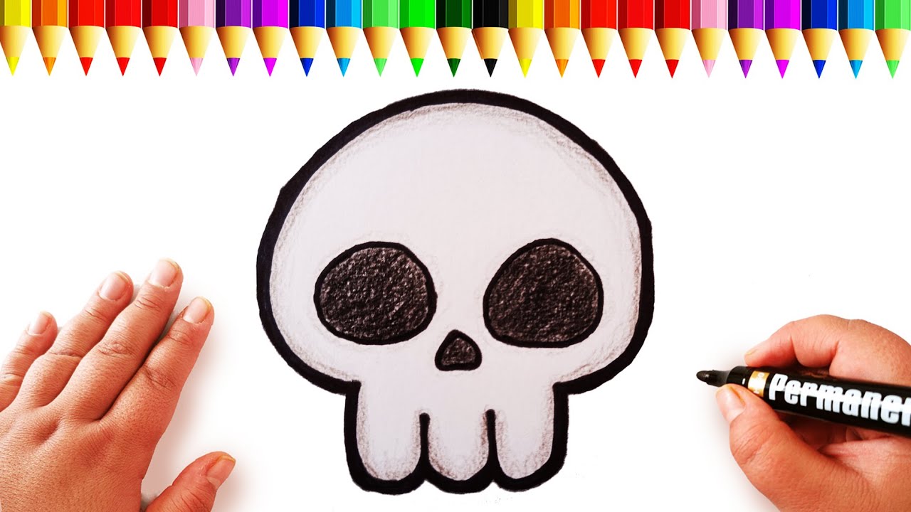 How To Draw Skull Emoji