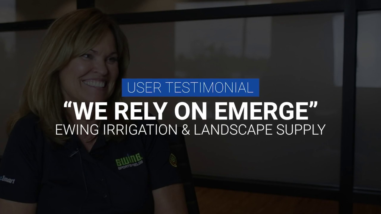 Emerge User Testimonial Ewing Irrigation And Landscape Supply Youtube