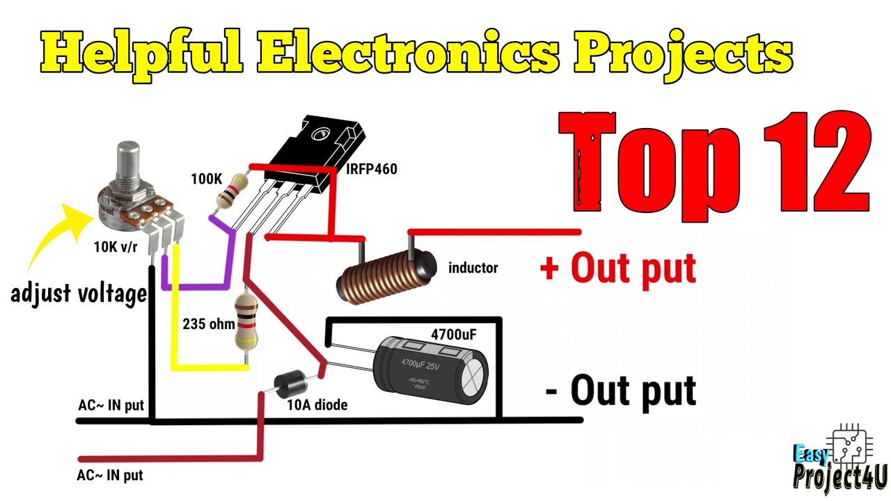 Top 12 Unique And Helpful Electronics Projects For Beginners Youtube