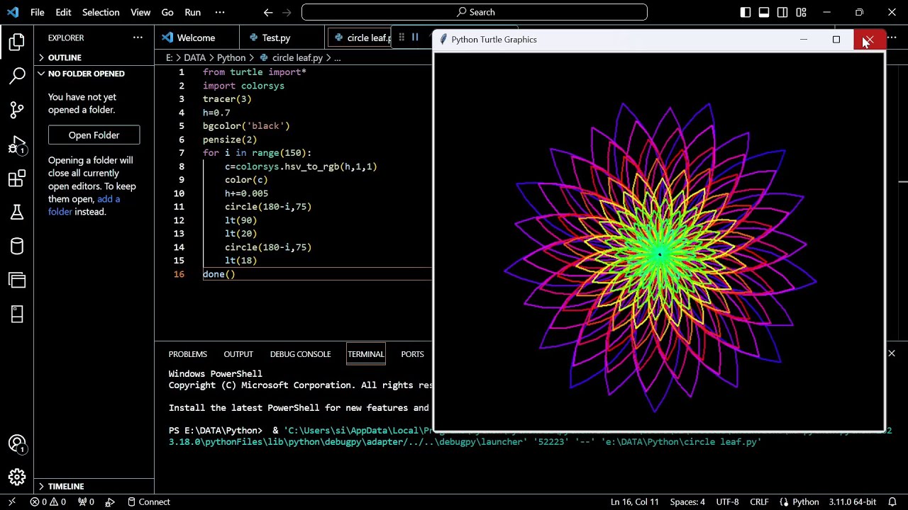 Python Turtle Graphics Animation Excellent Youtube
