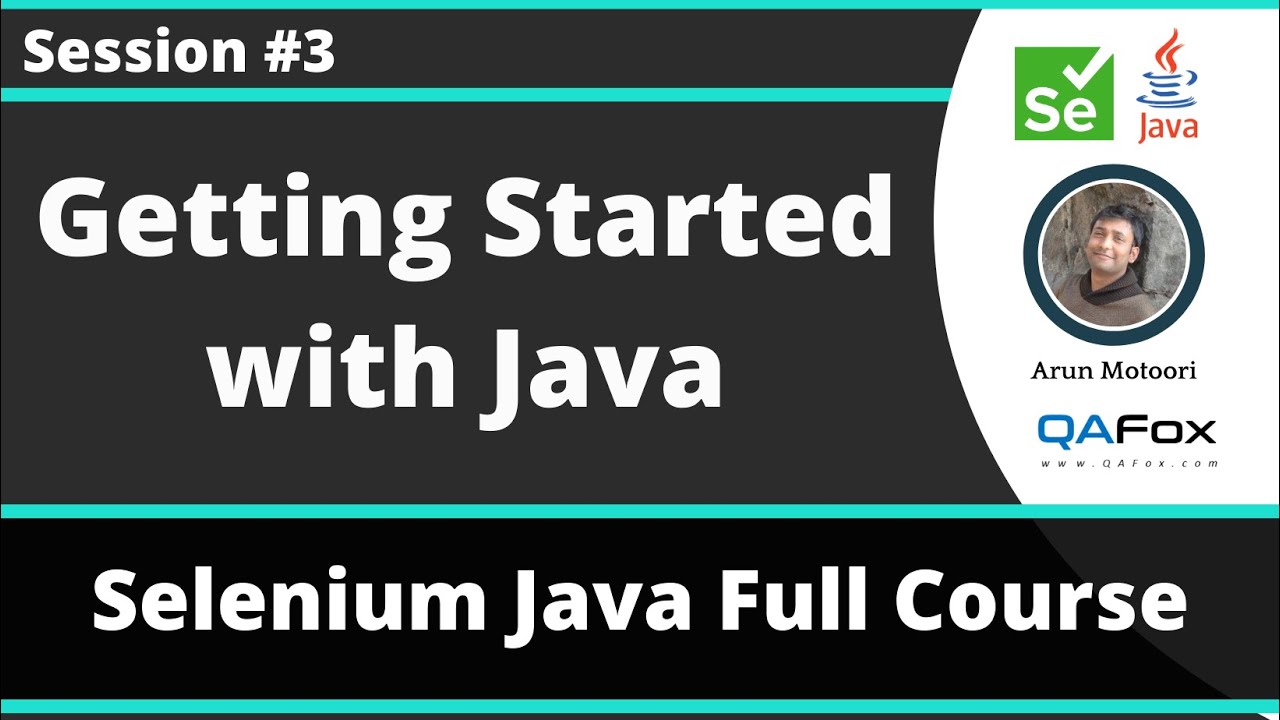 Selenium Java Training Session 3 Java Part 1 Getting Started