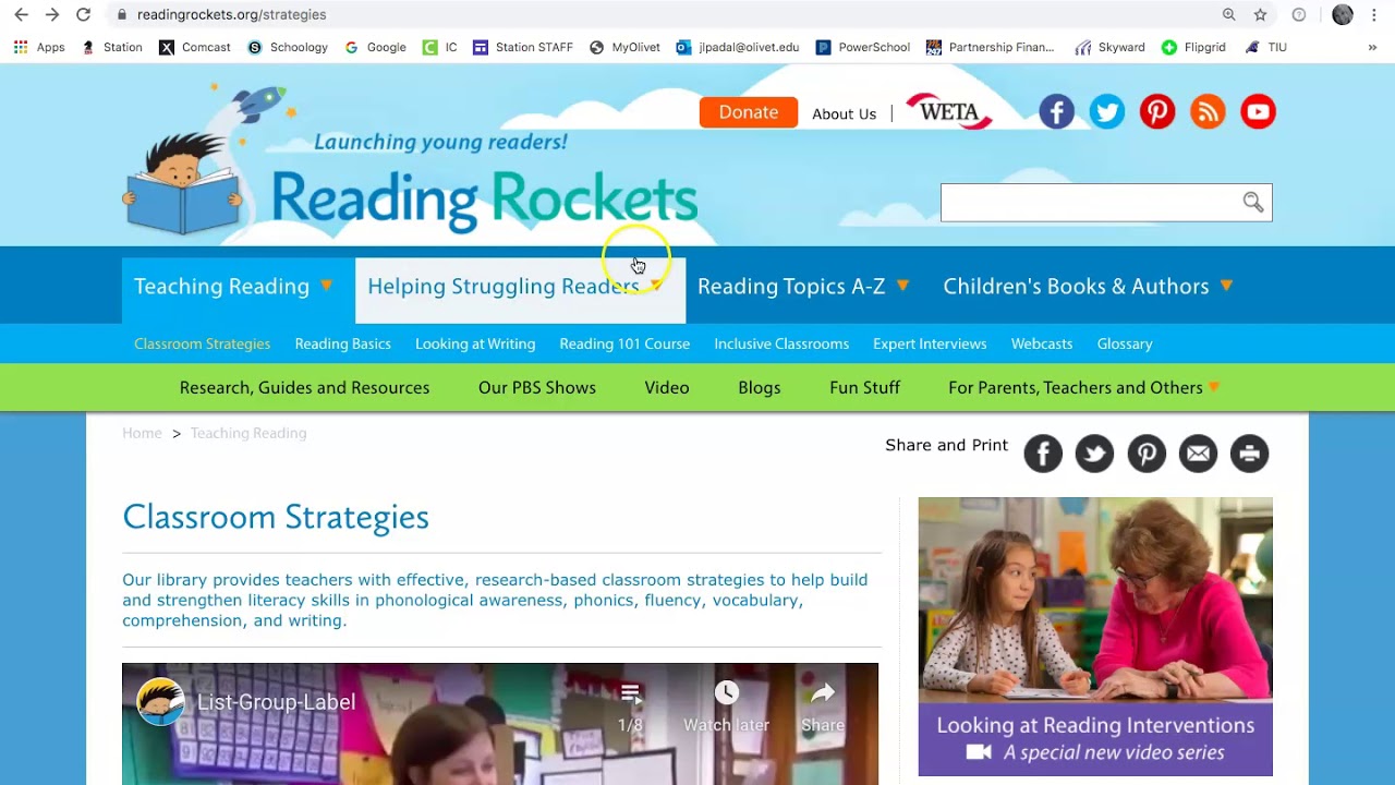 Reading Rockets Youtube
