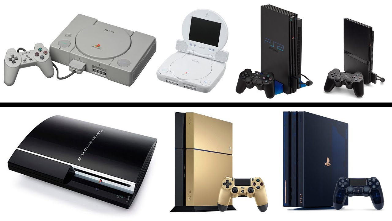 Playstation 1 2 3 4 Comparison