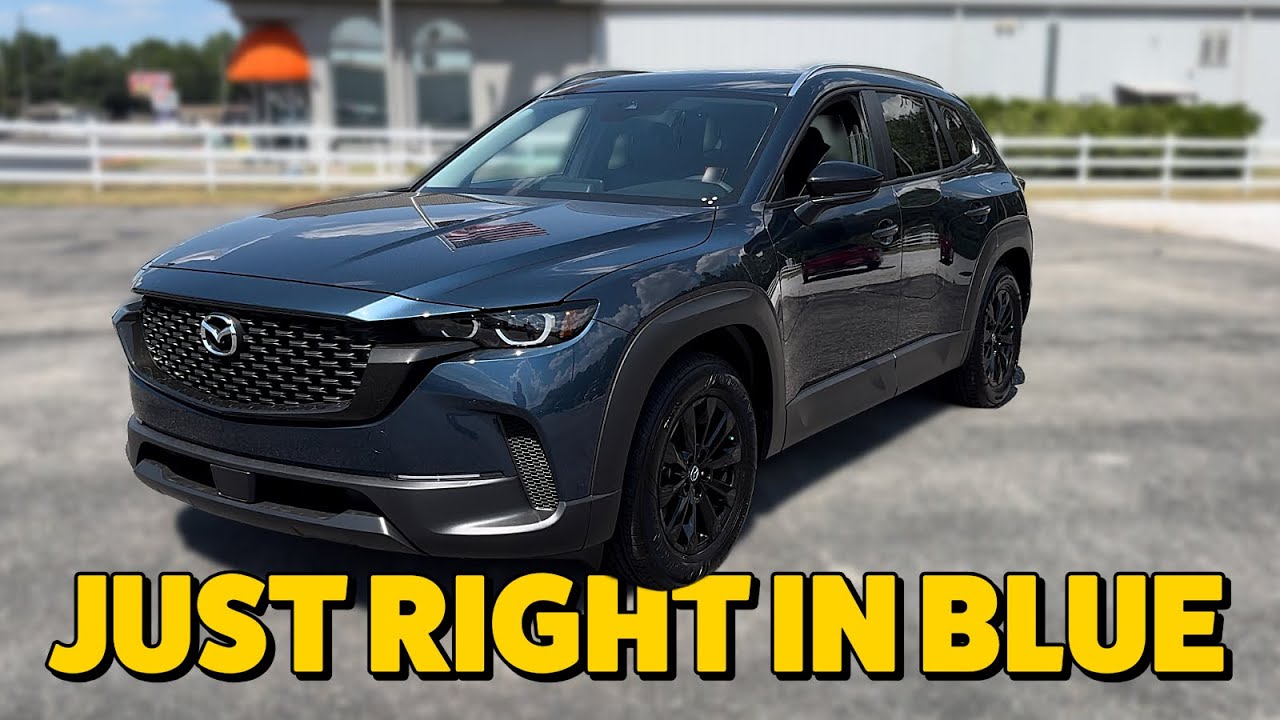 Just Right 2024 Mazda Cx 50 Premium Ingot Blue Youtube