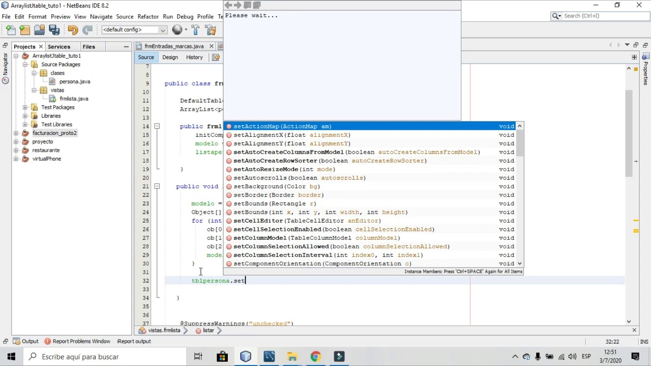 Arraylist Objeto Y Jtable Java Tutorial 1 Youtube