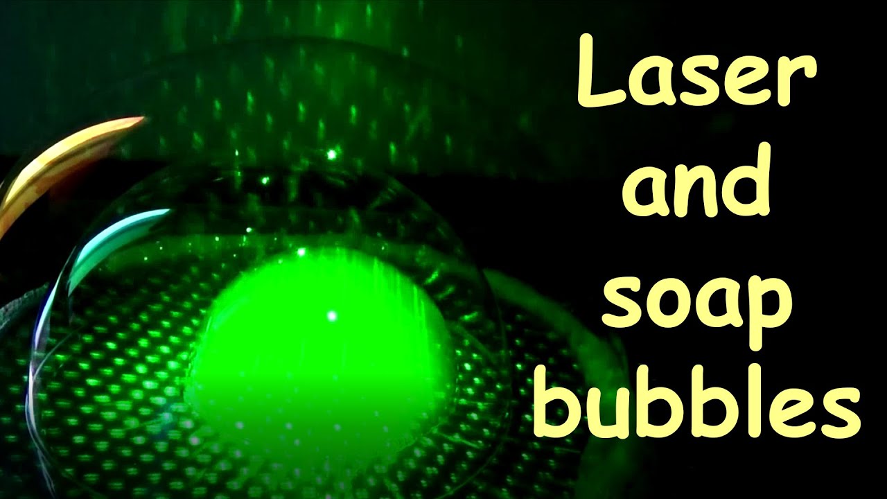 Laser And Soap Bubbles Physics Of Simple Experiments Youtube