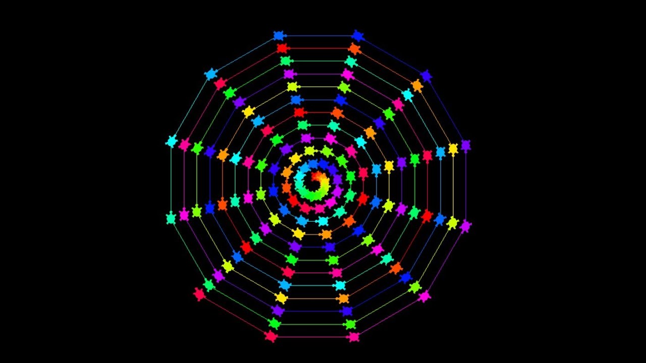 Awsome Graphics Desigh In Python Using Turtle Youtube