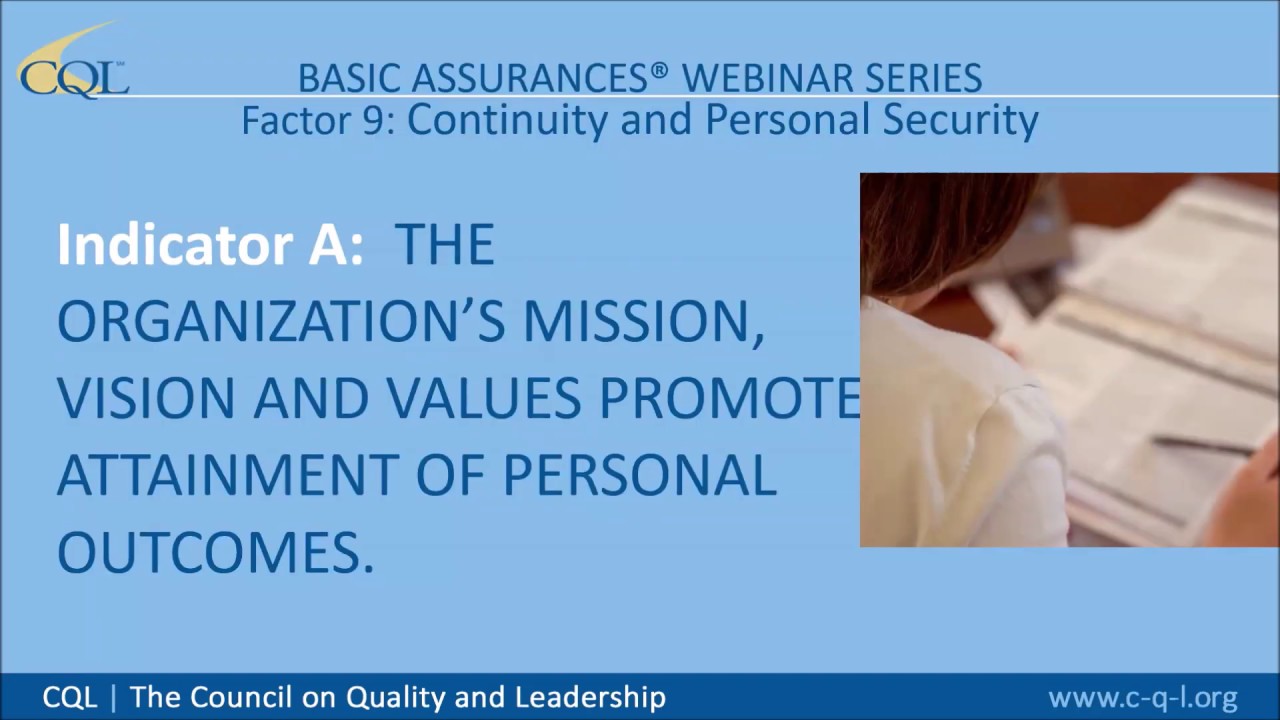 Foundation For Quality Inside The Basic Assurances Factor 9 Youtube