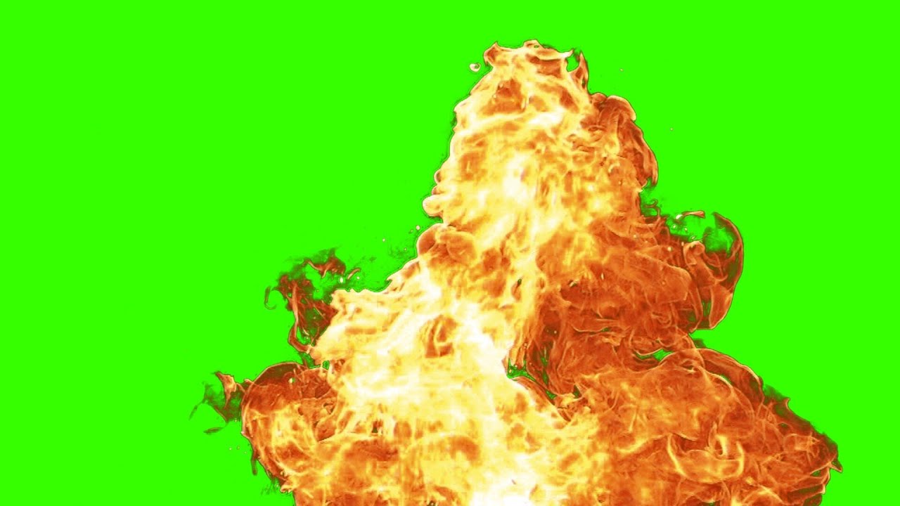 Fire Explosion Effect Green Screen 1 Free Use Youtube