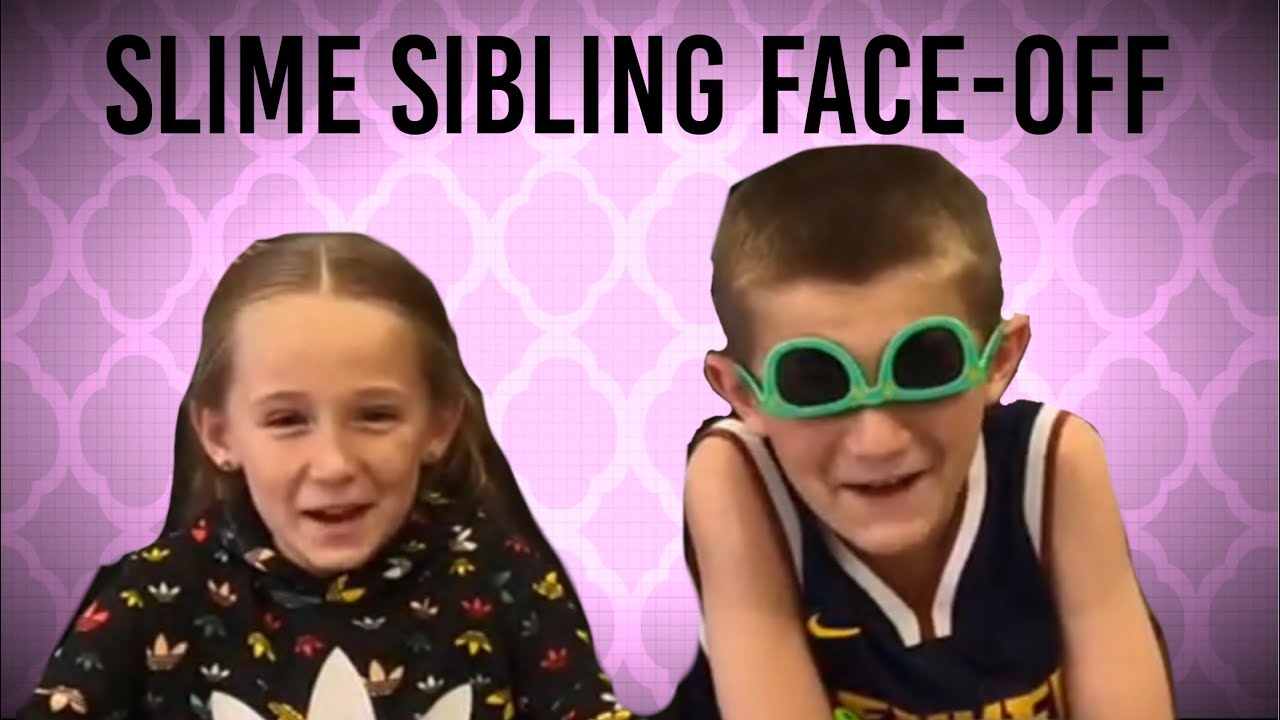 Diy Slime Slime Challenge Slime Siblings Face Off Youtube