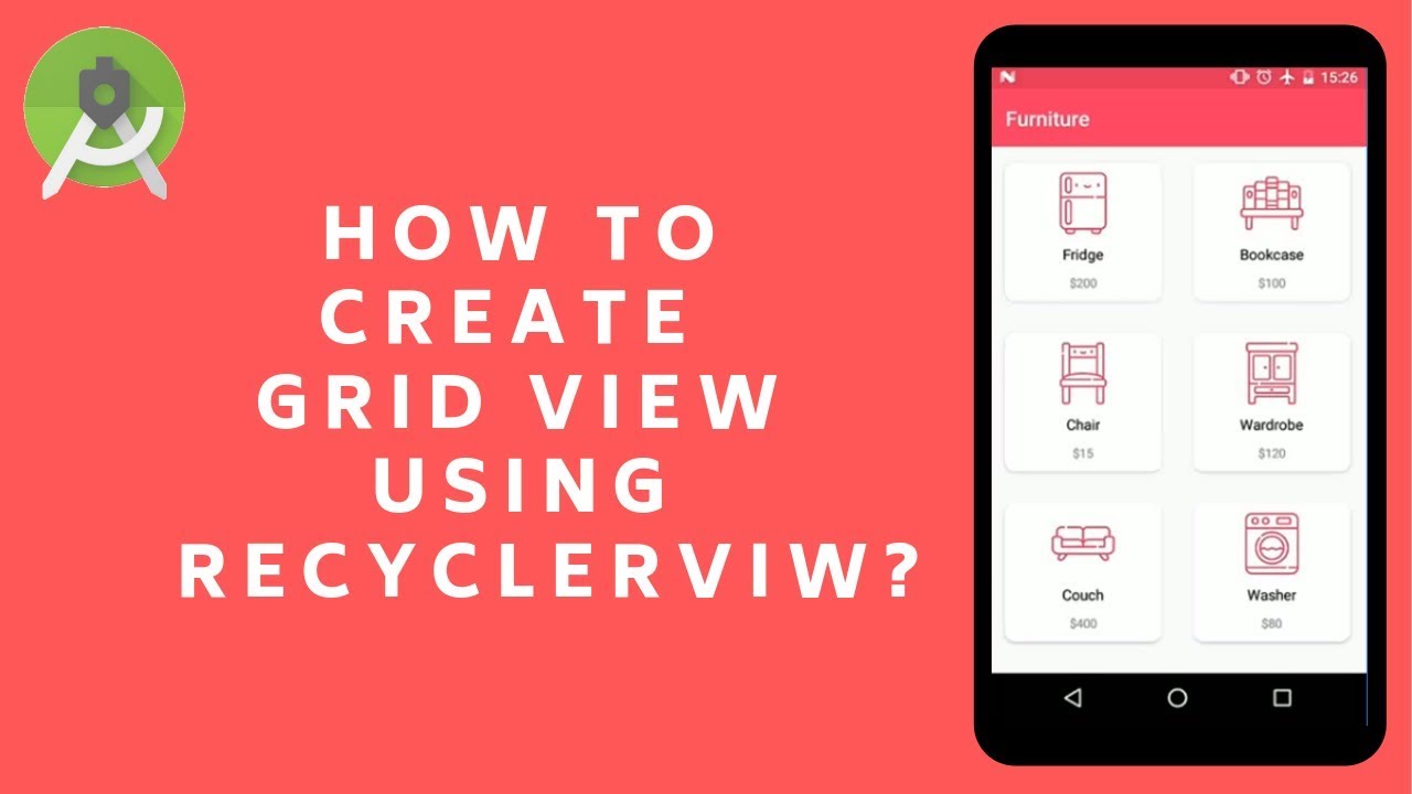 Android Recyclerview Creating Grid View Using Gridlayoutmanager In