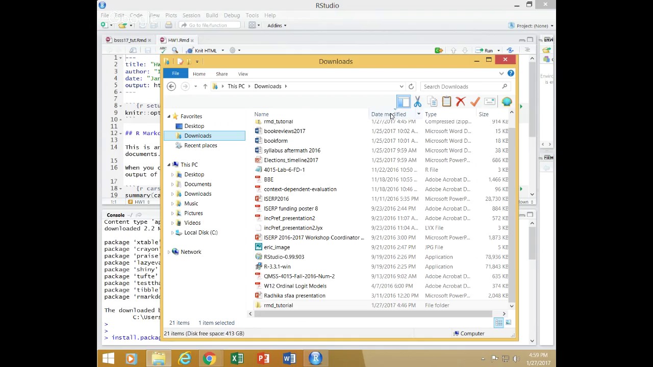 Rmarkdown Tutorial Youtube