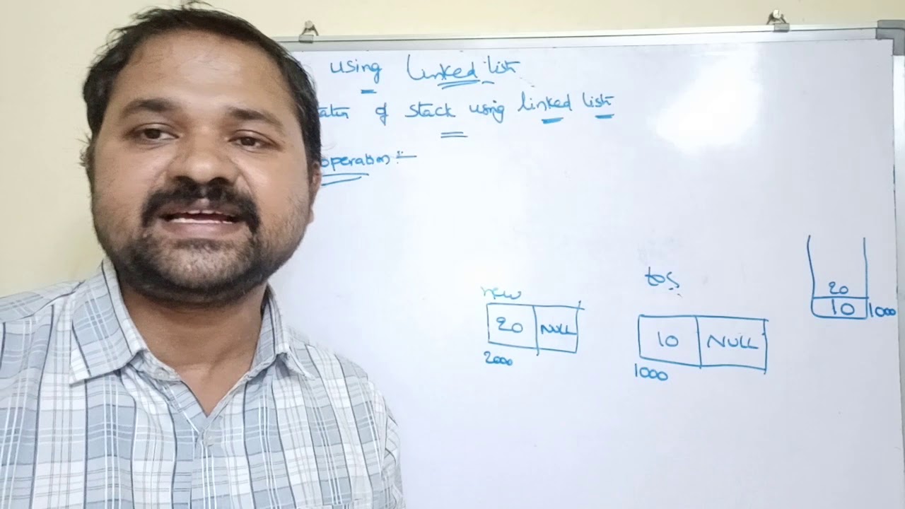 Stacks Using Linked List Youtube