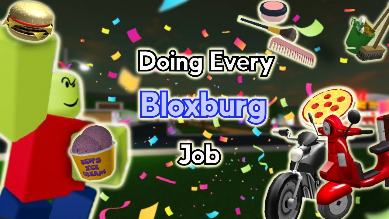Working Every Job In Bloxburg Can I Do It 1m Cute Youtube