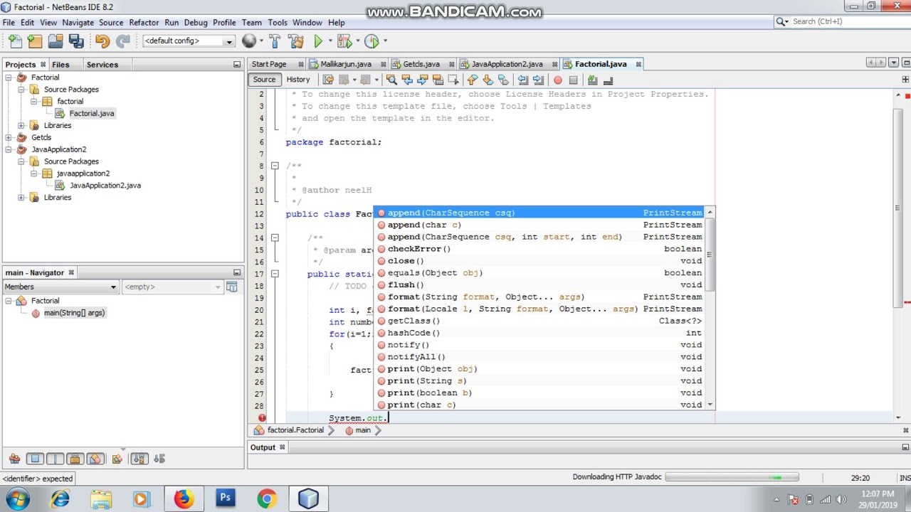 Factorial Program Using Loop In Java Youtube