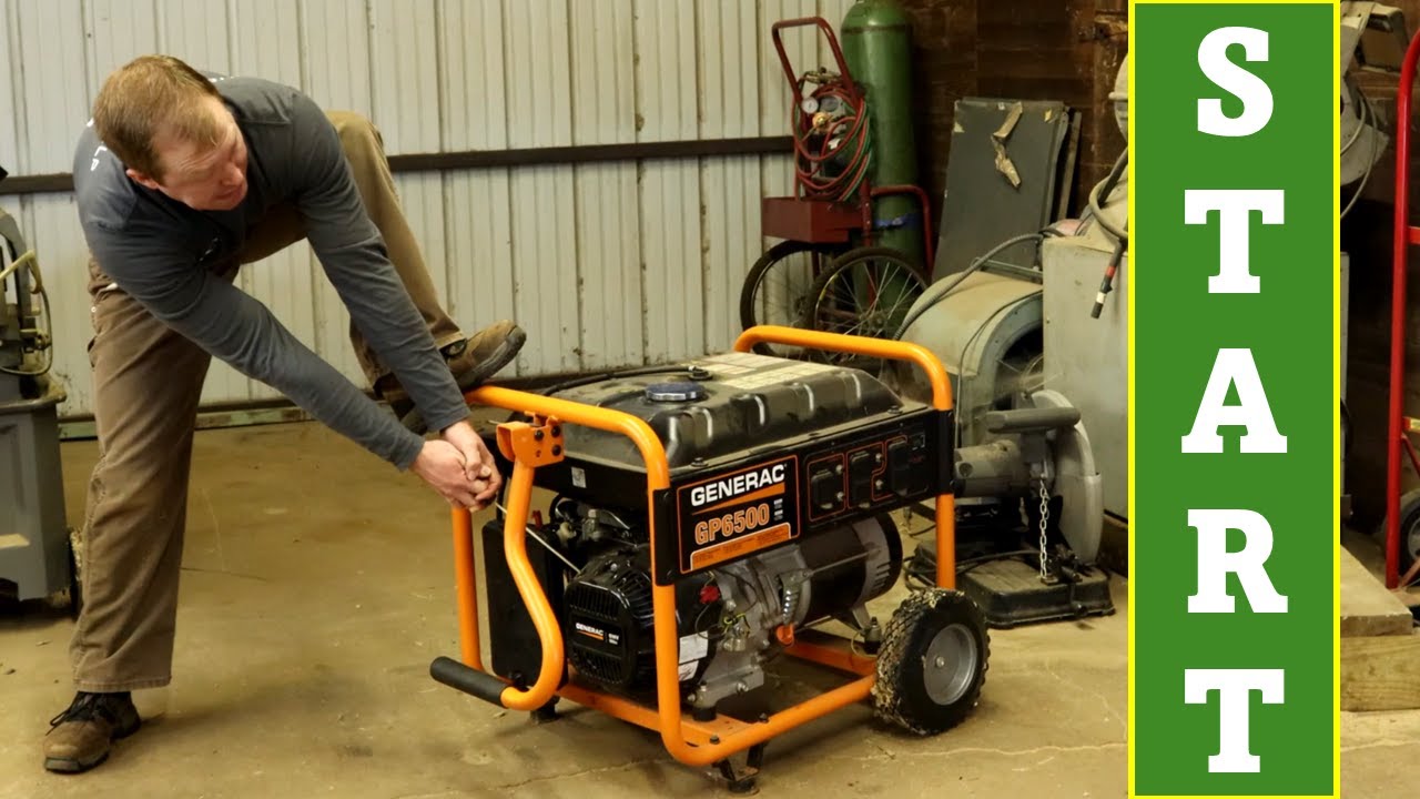 How To Start A Generator Beginner Step By Step Youtube
