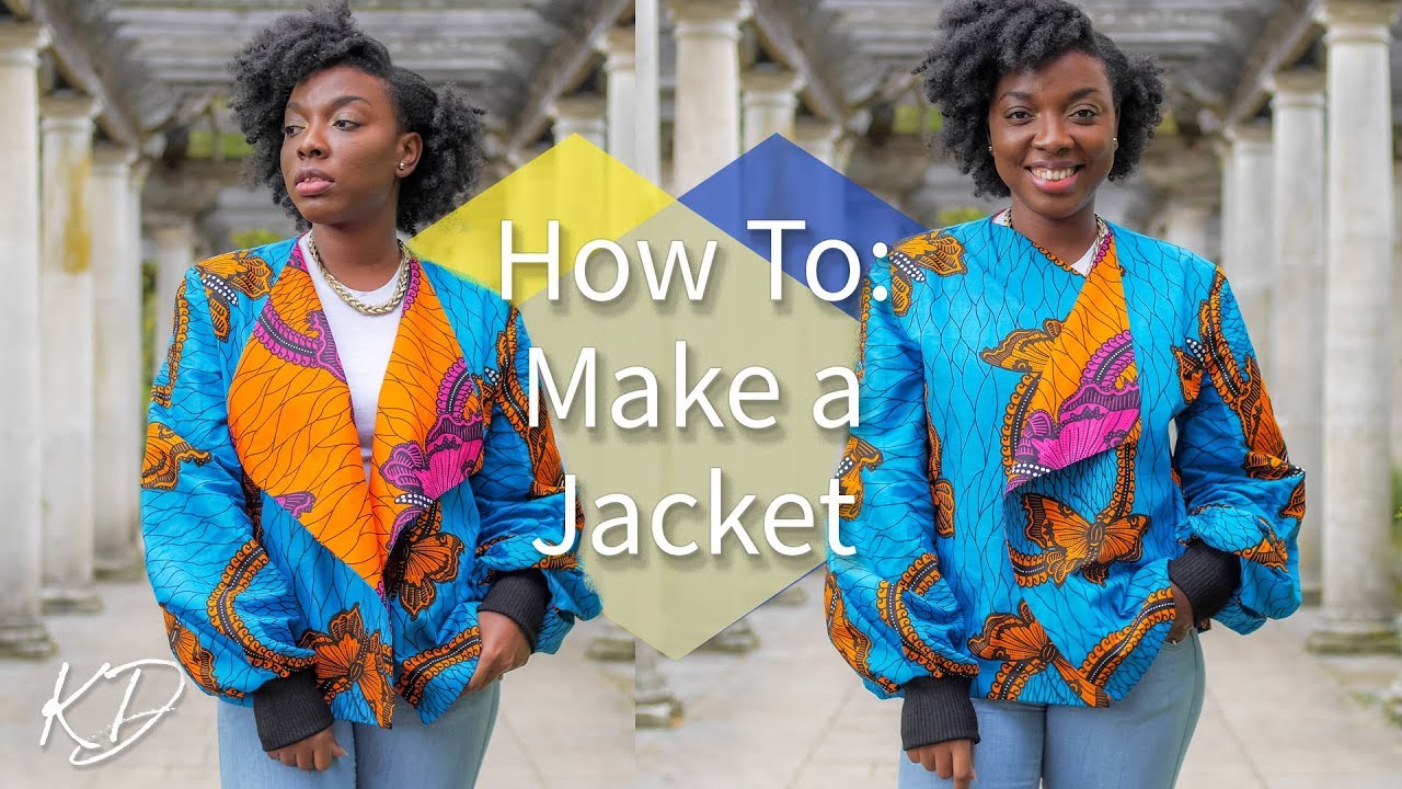 How To Make A Waterfall Bomber Jacket Kim Dave Youtube
