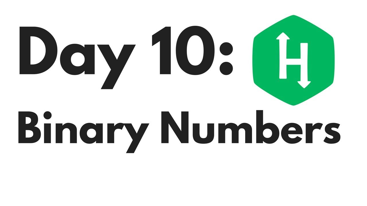 Hackerrank Day 10 Binary Numbers Python Youtube