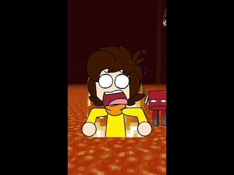 Exploring The Nether In Minecraft Animated Shorts Youtube