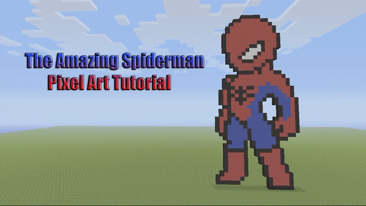 Spider Man Pixel Art Spiderman Pixel Art Minecraft