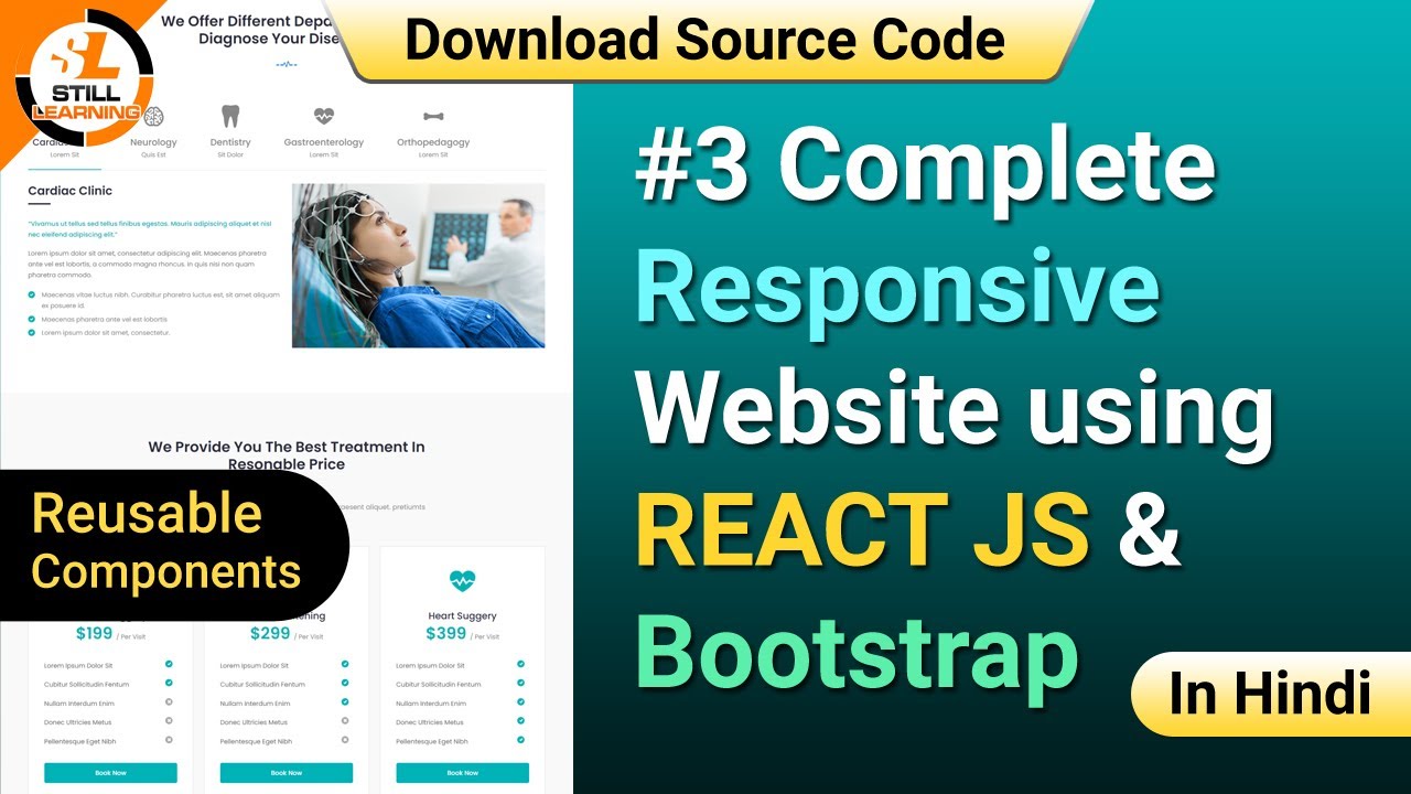 3 Complete Responsive Website Using React Js Bootstrap How To
