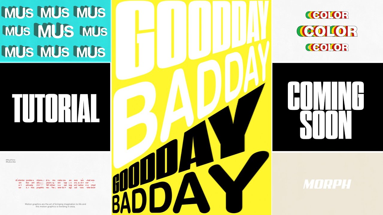 5 Clean Text Animations After Effects Tutorial Coming Soon Youtube