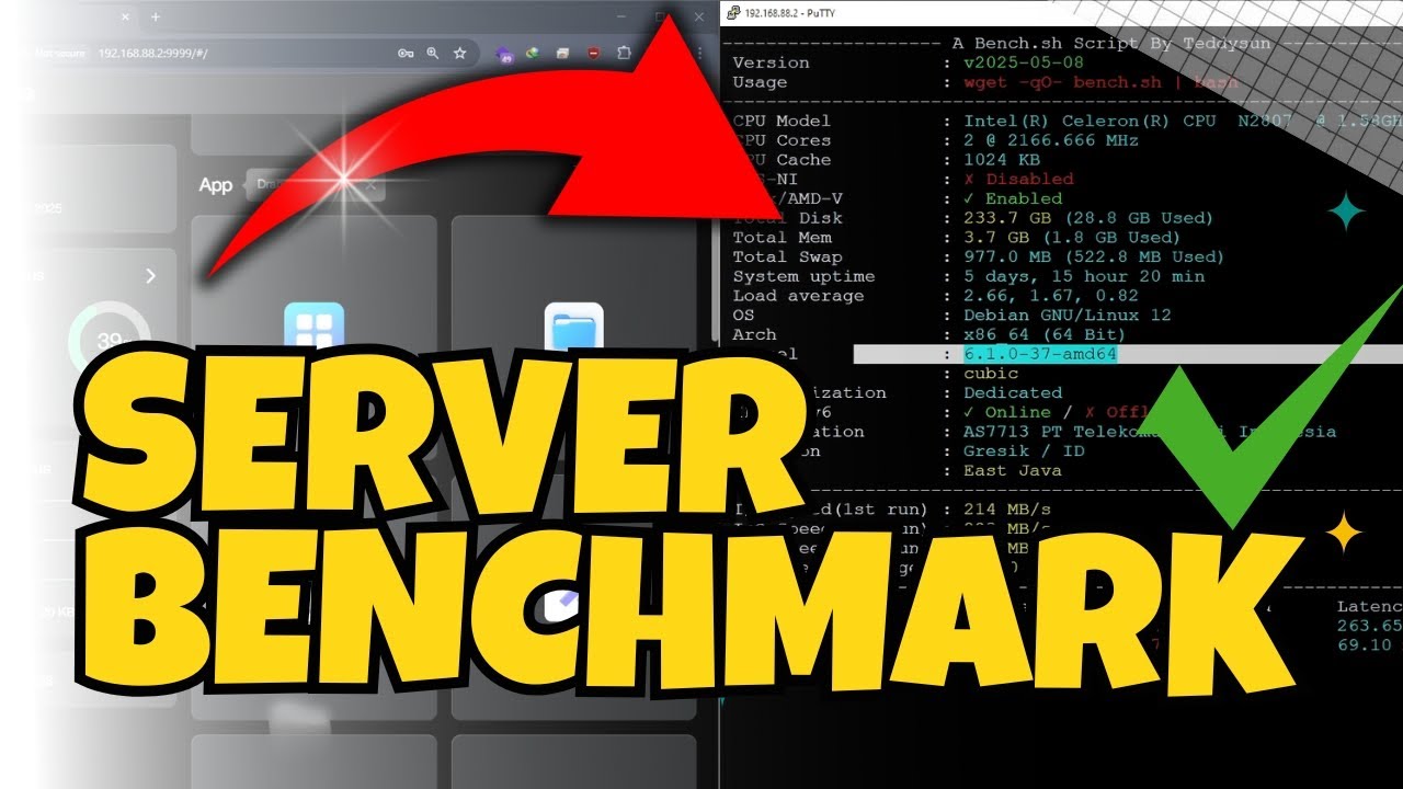 рџ ґ Server Rumahan Cepat Test Performa Pakai Bench Sh Dalam 1 Menit